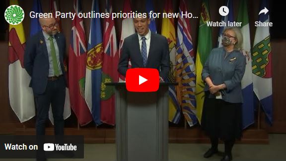 Press Conference: Green Party shares priorities for fall session of ...